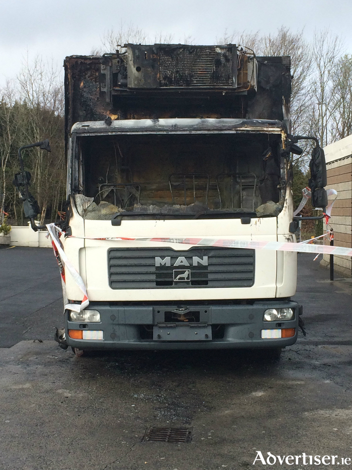 Advertiser.ie - Truck catches fire at busy Castlebar filling station